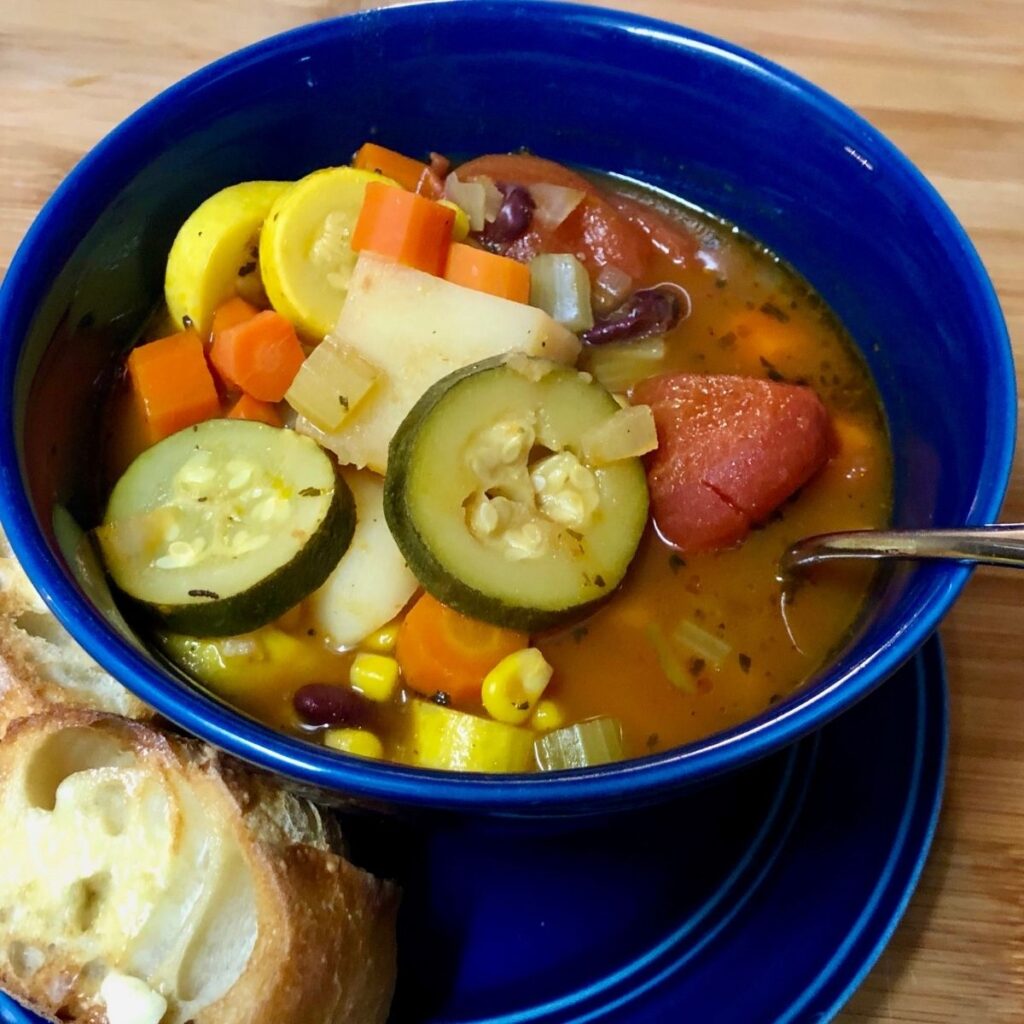 Vegan Rustic Vegetable Soup - The Carrot Underground🥕