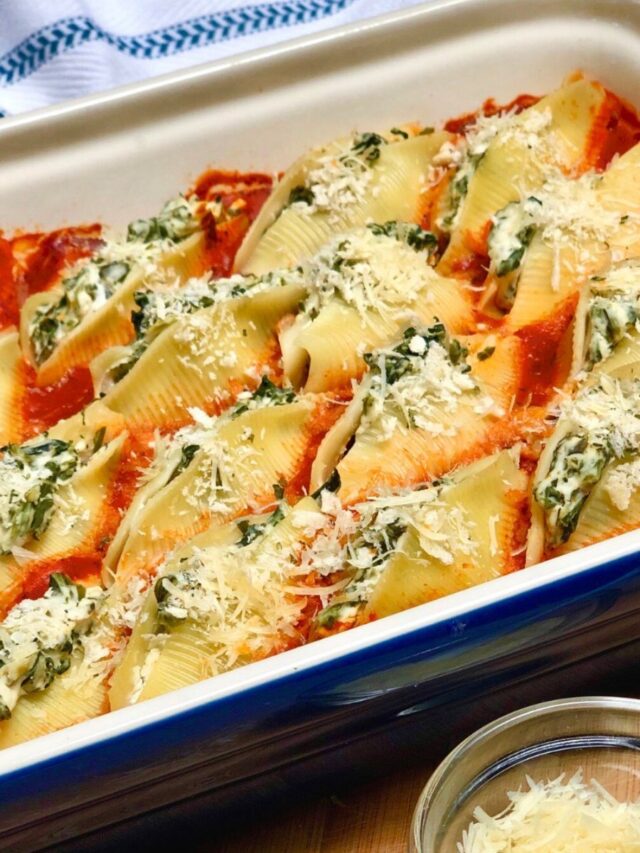 Best Vegan Cheese & Spinach Stuffed Shells - The Carrot Underground🥕